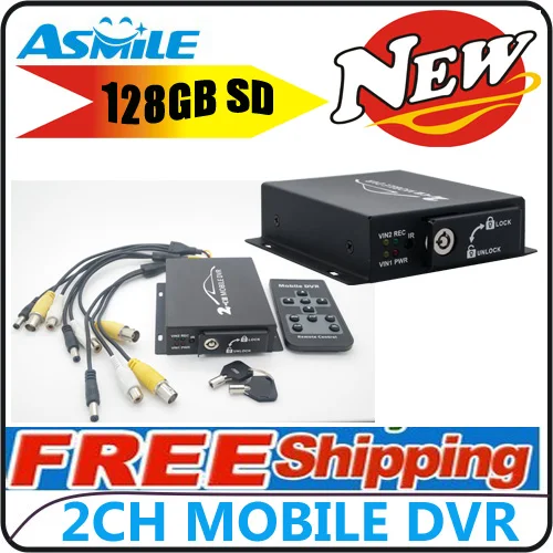 Mini Mobile Portable Car/Bus Black Box DVR 2CH Mini Car Vehicle DVR ...