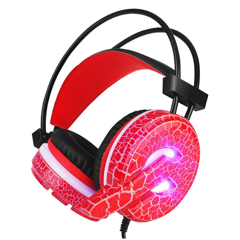 Elivebuy Explosion Breath Light Gaming Headphones Heavy Bass Game ...