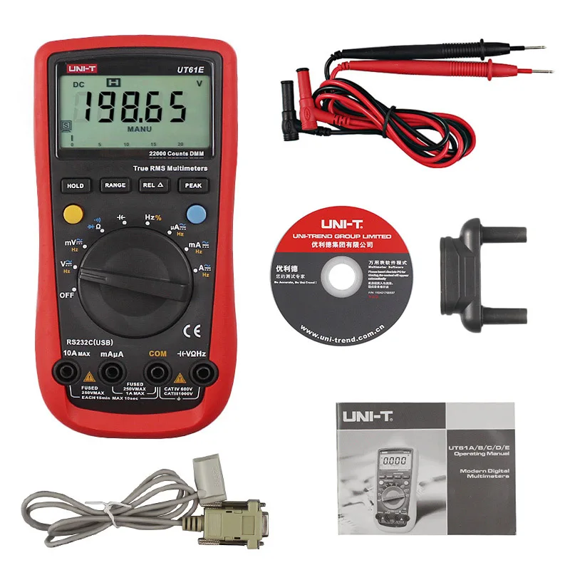 UNI-T UT61E Digital Multimeters 22000 Counts True Rms Digital ...