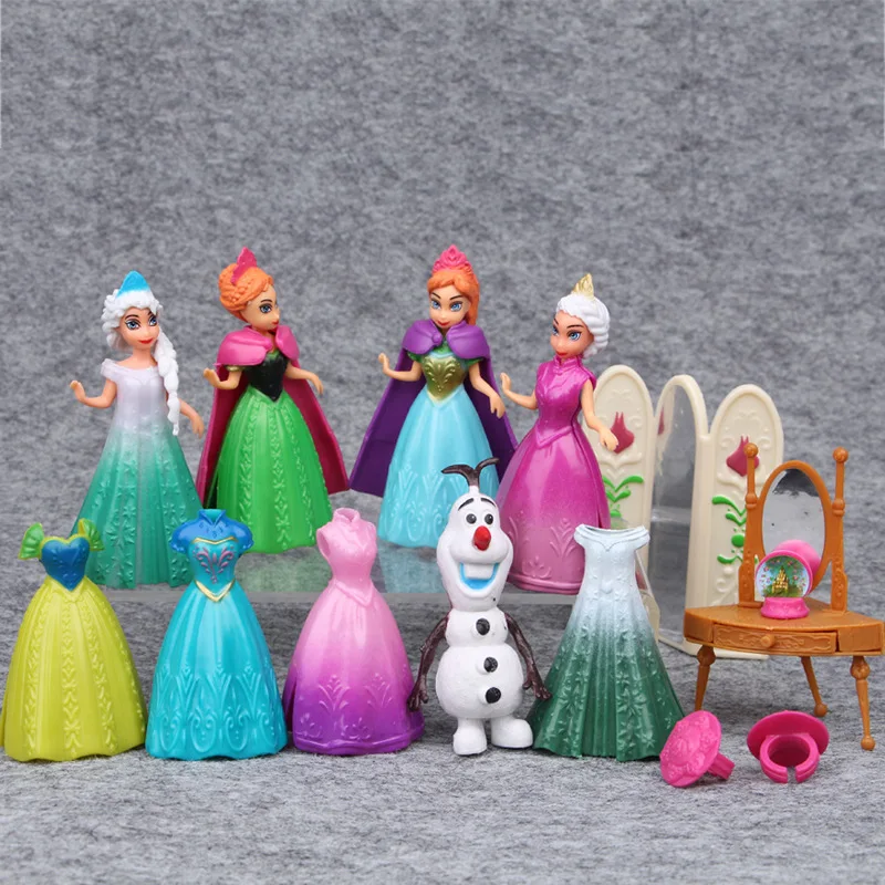 Disney Princess Toys 11pcs/Lot Frozen Anna Elsa Olaf Figures Doll Toys ...