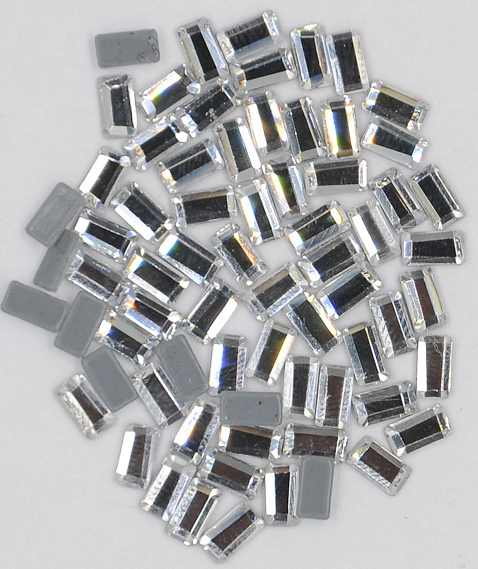 Aaaa+best Quality 3x5mm Baguette Crystal Clear Dmc Hot Fix Rhinestone ...