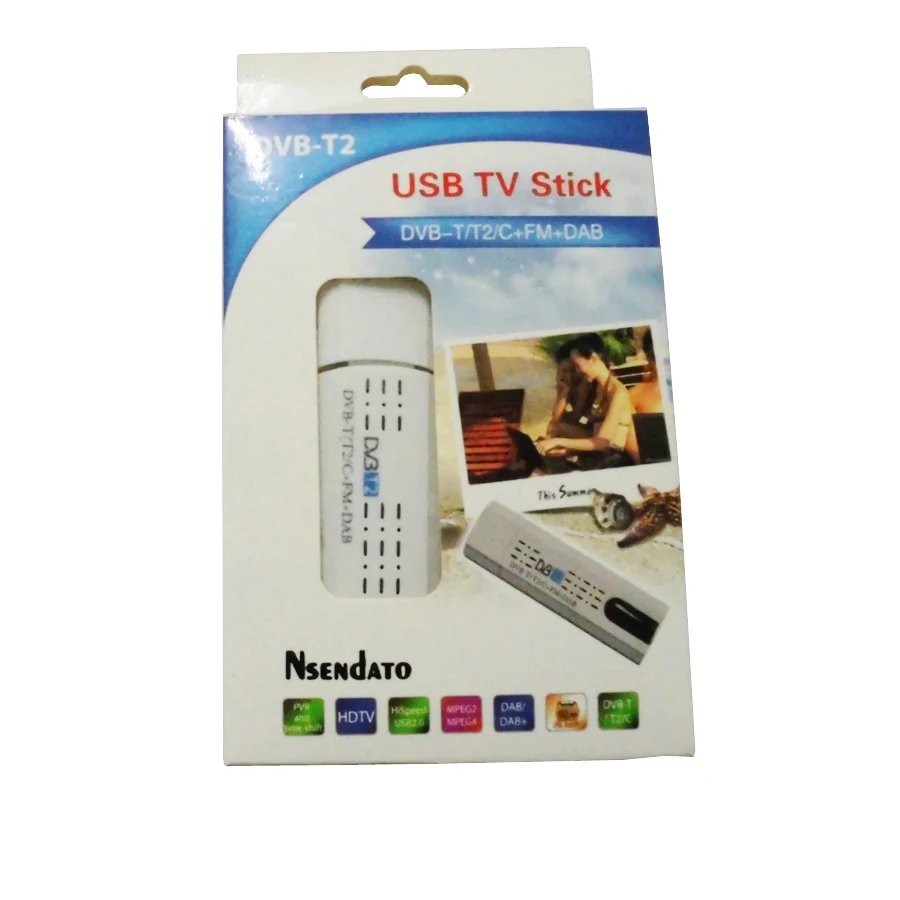מוצר - Digital satellite DVB t2 usb tv stick Tuner with antenna Remote ...