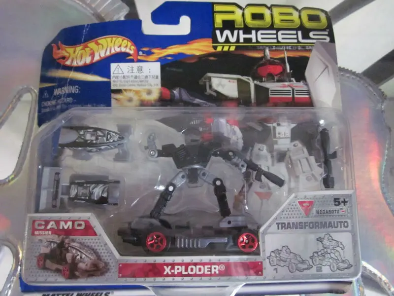 Vintage Hot Wheels Robo Wheels Camo Mission X-ploder Transformauto Rare - Action Figures ...