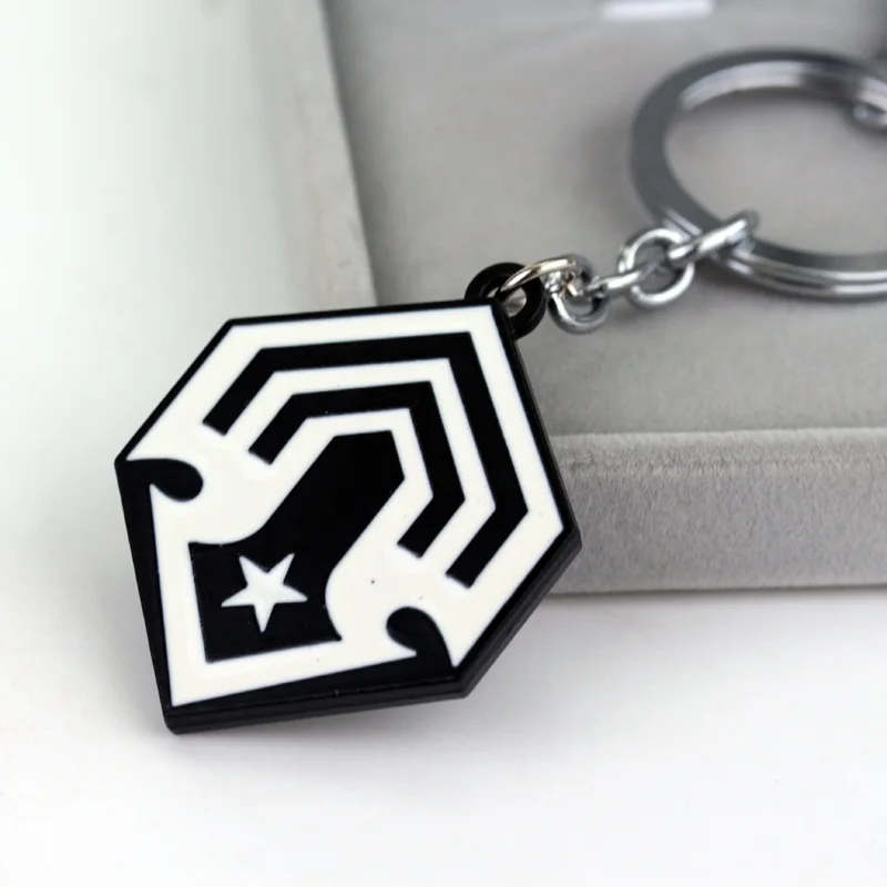 Fashion Game Series Jewelry Halo 5 Keychain Car Spartan Black Logo ...