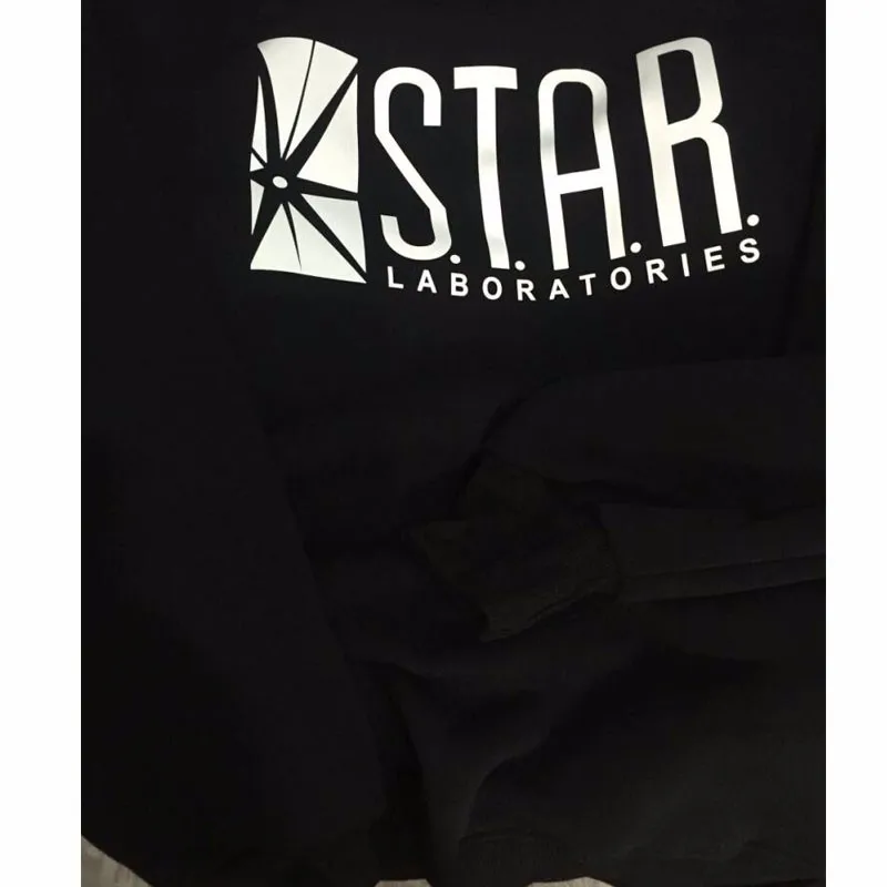 Flash Barry Allen Star Lab Labs, черный цвет, Мужская толстовка ...