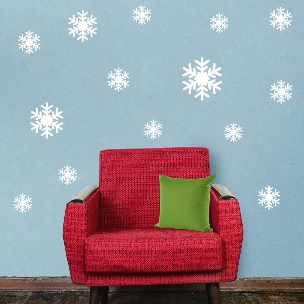 G176 White Snow Decal Wall Sticker Vinyl Art Christmas Window Decals ...