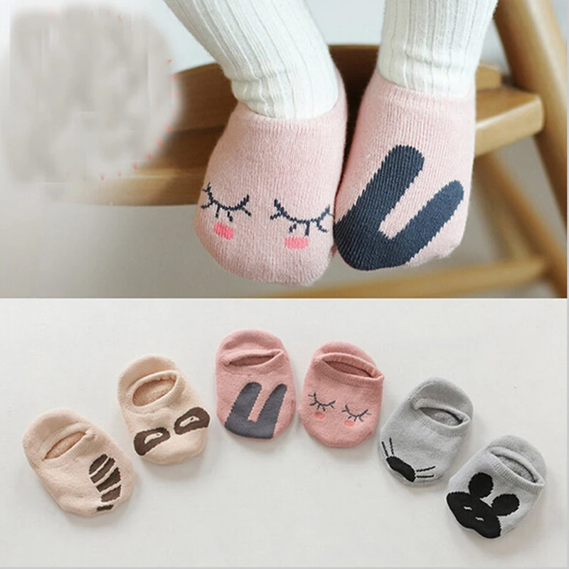 Cartoon Cute Baby Socks Anti Slip Baby Socks Cute Animal Pattern Boy ...