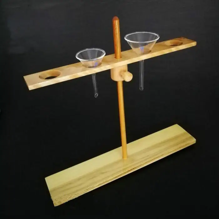 1PCS Wooden Funnel Stand Support Rack Lab Supplies 2holes Or 4holes 