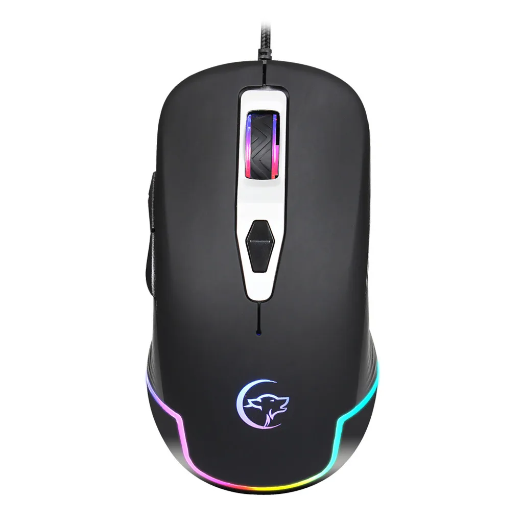VODOOL Wired Gaming Mouse 7 Buttons 5500 DPI LED Optical Computer Mouse ...