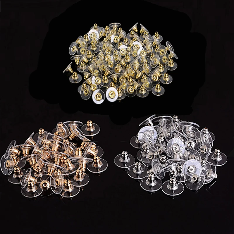Alloy Earring Backs Stoppers Earnuts Stud Earring Stopper Back Plugs ...