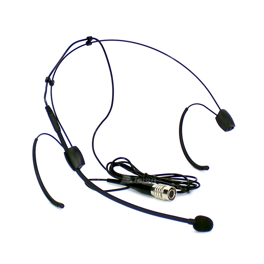4 Pin Hirose Double Earhook Microphone Headset Mic For Audio Technica ...