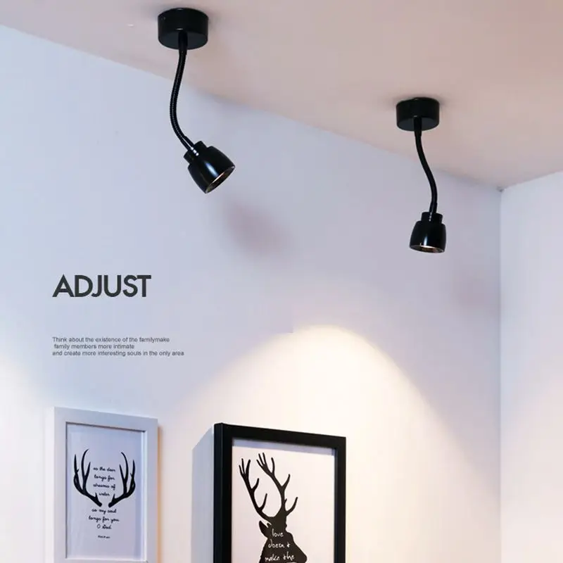 LukLoy Hose Small Spotlight LED Wall Mounted Ceiling Light Background ...
