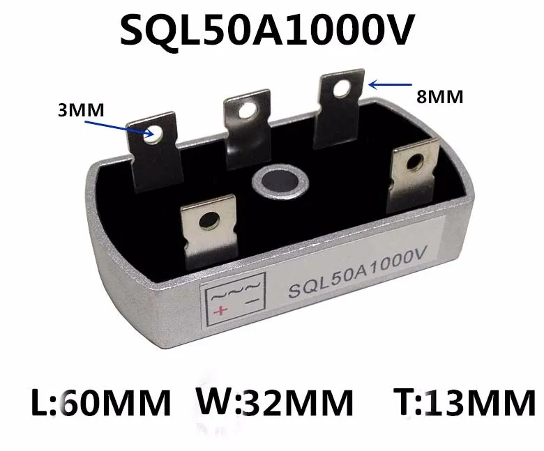 Bridge Rectifier 3 Phase Diode 50A Amp 1000V SQL50A|diode 50a|diode 50a ...