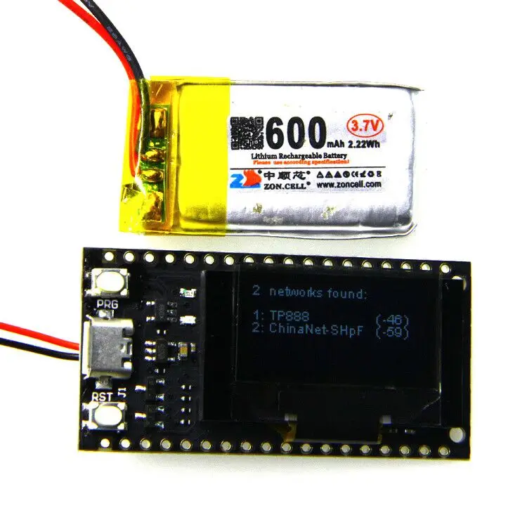 Módulo Wifi Compatível Com Bluetooth Dual Esp32 Oled V20 Esp32 Oled