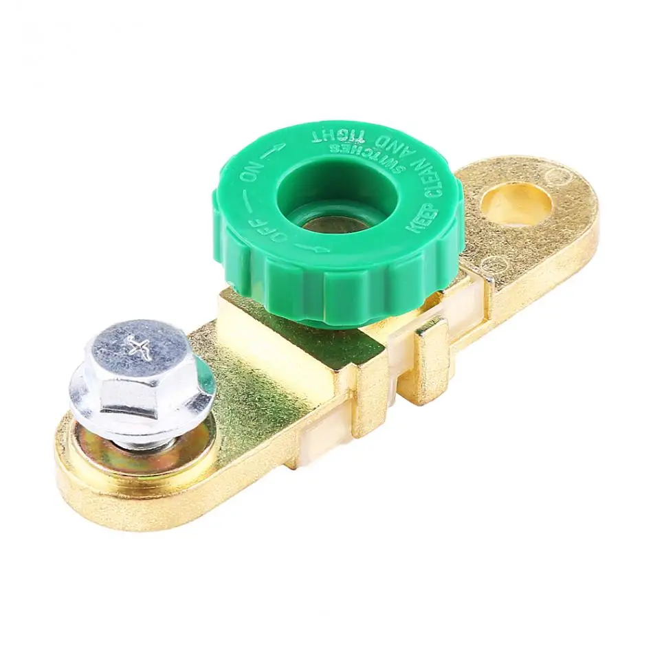 1Pcs Green Head Auto Car Battery Terminal Link Switch Quick Cut off ...