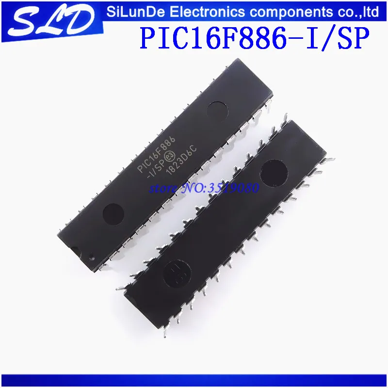 Envío Gratis, 10 unids/lote PIC16F886 I/SP PIC16F886ISP PIC16F886 16F886 I/SP DIP28 nuevo y ...