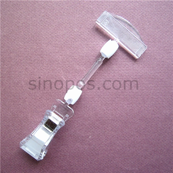 Plastic Clear Pop Clips 150mm, Price Tag Display Racks Holder ...