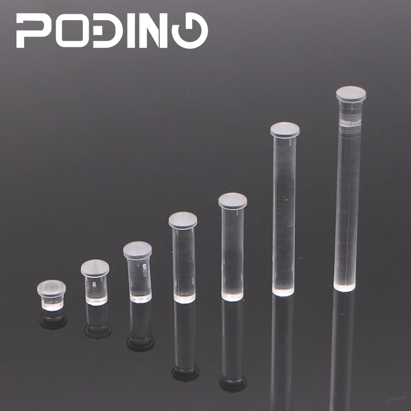 50pcs/lot Poding Led Light Pipe RoHS Plastic 3mm Light Guides Clear ...