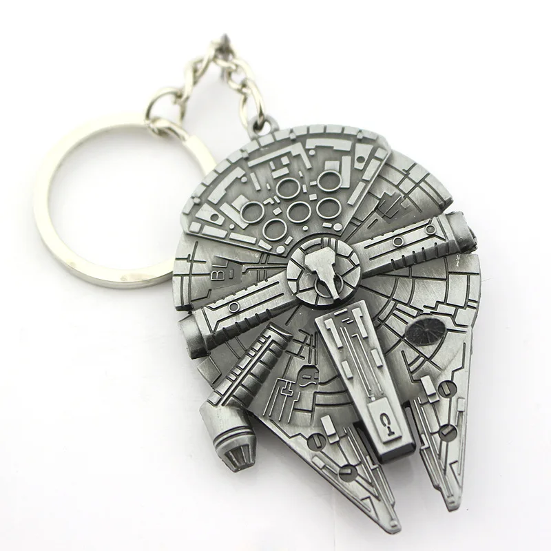 Bespmosp Metal Movie Star Wars Spaceship Logo Pendant Key Chains Rings ...