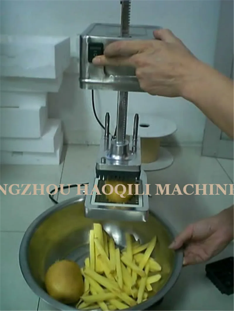 Electric Patato Chips Cutting Machine Electric Carrot Cutter White