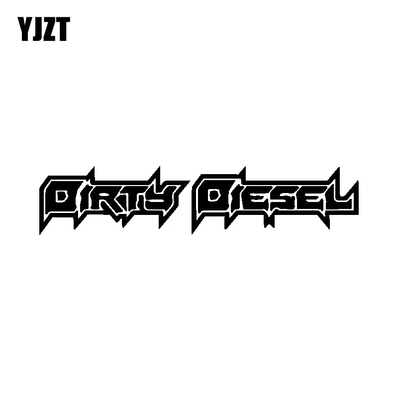 YJZT 16.5CM*3.5CM Fashion Personality DIRTY DIESEL Vinyl Decal Black ...