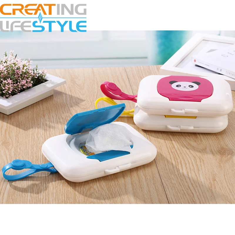 Wet Tissue Box Plastic Automatic Case Real Tissue Case Baby Wipes Press ...