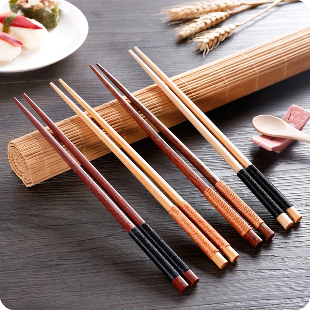 Aliexpress.com : Buy 2 pairs/set Wooden Chopstick Retro Japanese Style ...