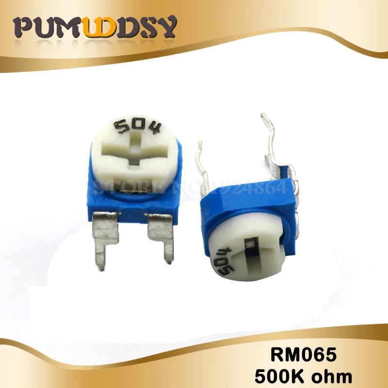 20 piezas RM065 RM 065 500K ohm 504 RM065 504 recortador potenciómetro ...