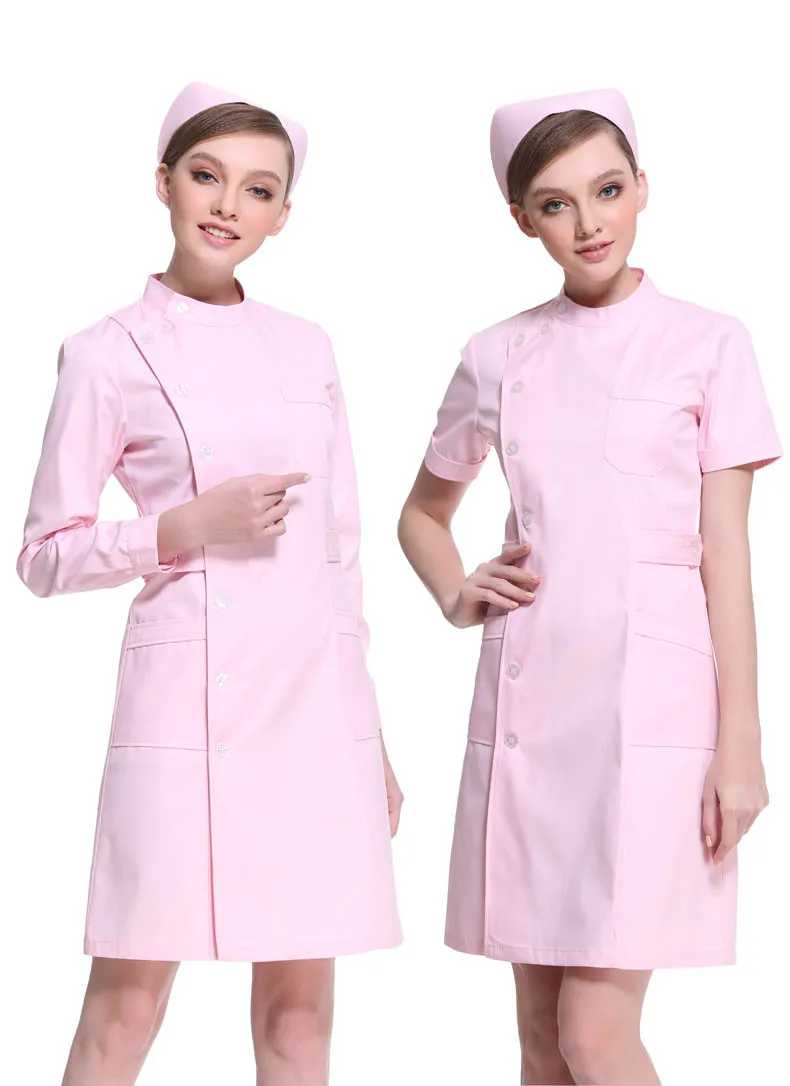 Doctors-and-nurses-wear-long-sleeved-2018-short-sleeved-waist-Slim ...