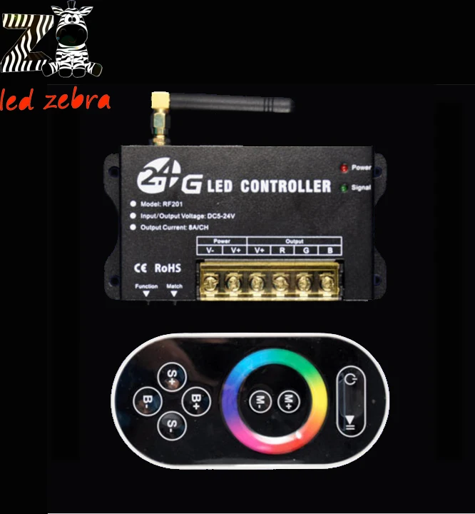 2.4g led controller for rgb led strip,with wireless rf touch remote ...