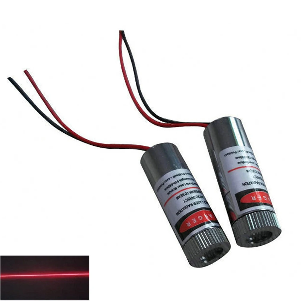 4x Red Line Laser Module 5mW 650nm Focus Adjustable Head 5V Industrial ...