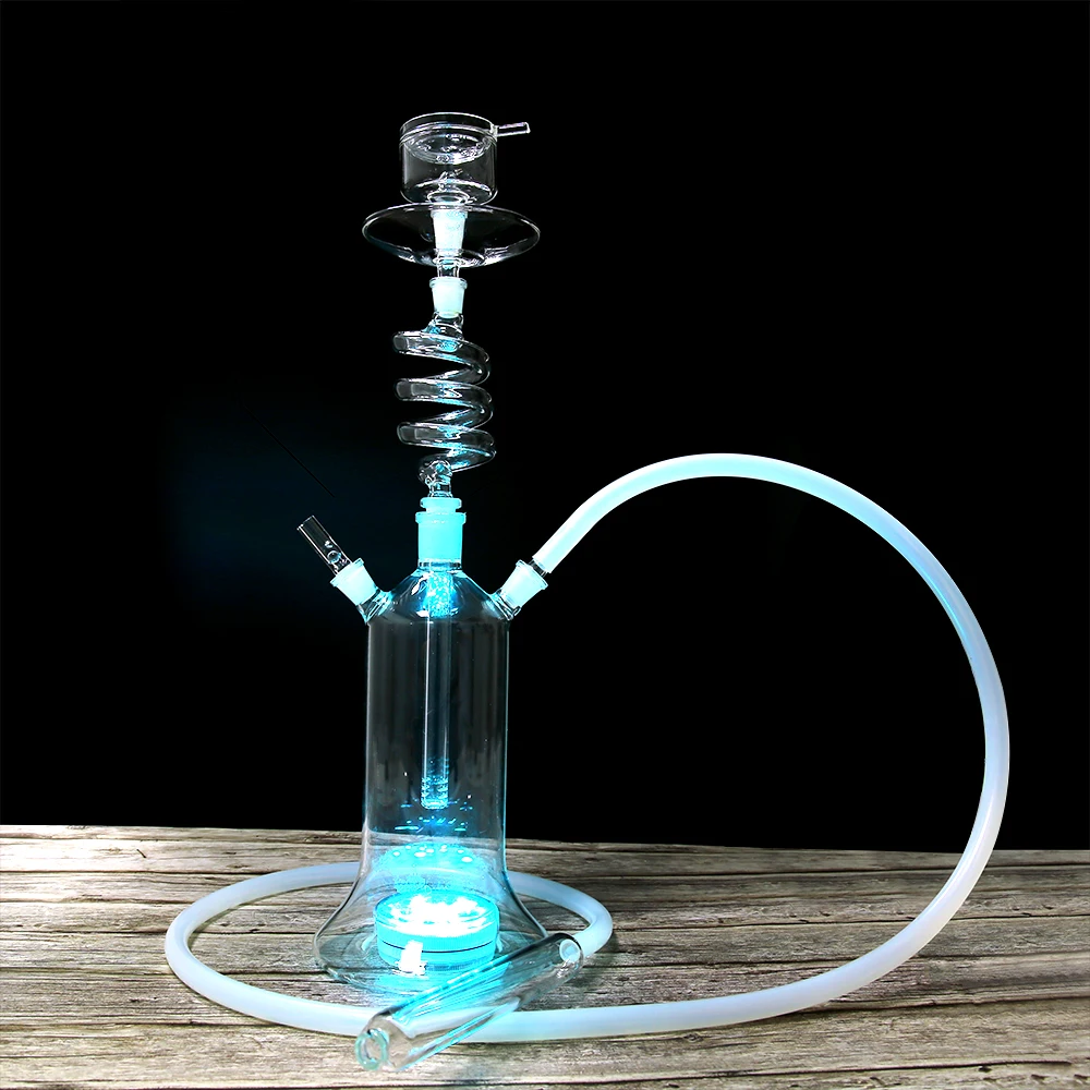 Nieuwe Twirl Glas Shisha Roterende Glazen Waterpijp Spiraal Chicha Glas ...