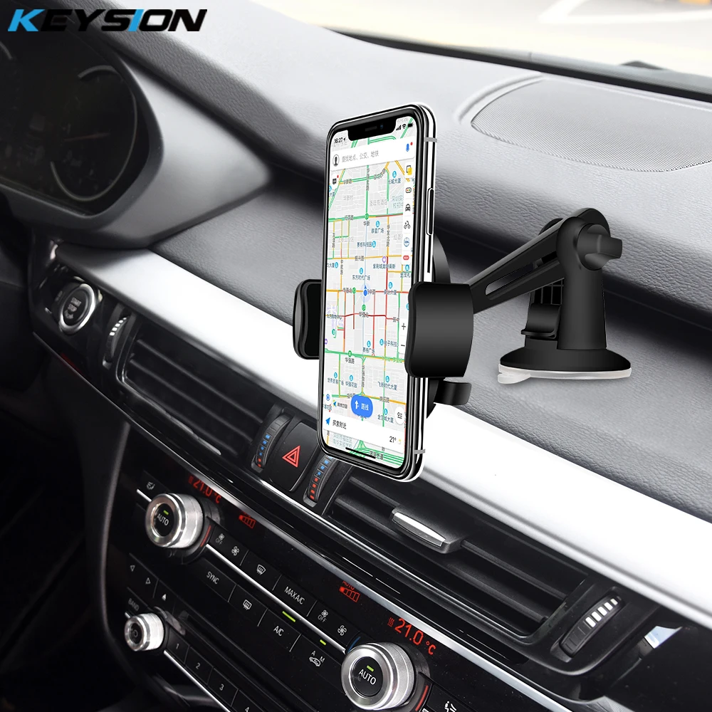 KEYSION Universal Retractable Car Holder for Phone GPS Navigator Stand ...
