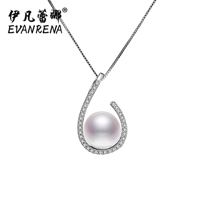 Evanrena Freshwater Natural Genuine Pearl Pendant Necklace Fashion