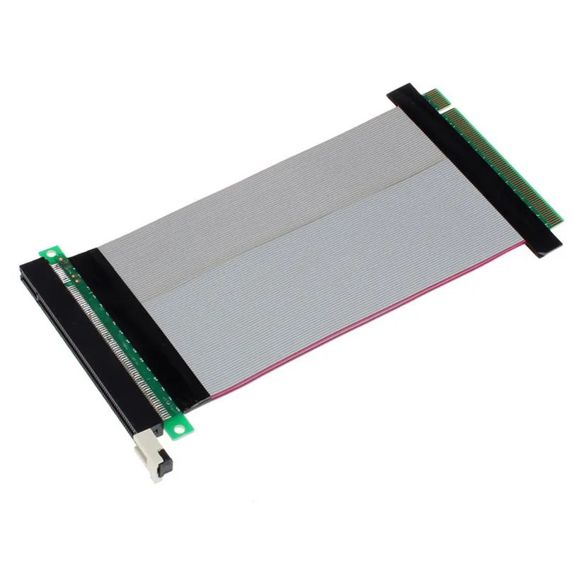 19CM PCI Express PCI E 16X Riser Card Flexible Ribbon Extender ...