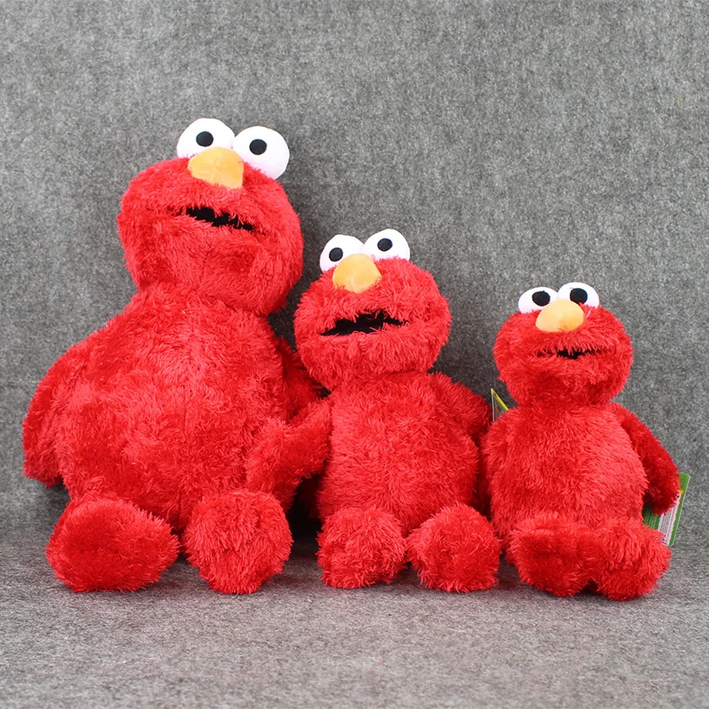 Peluche de dibujos animados de Barrio Sésamo, Elmo rojo, muñeco de ...