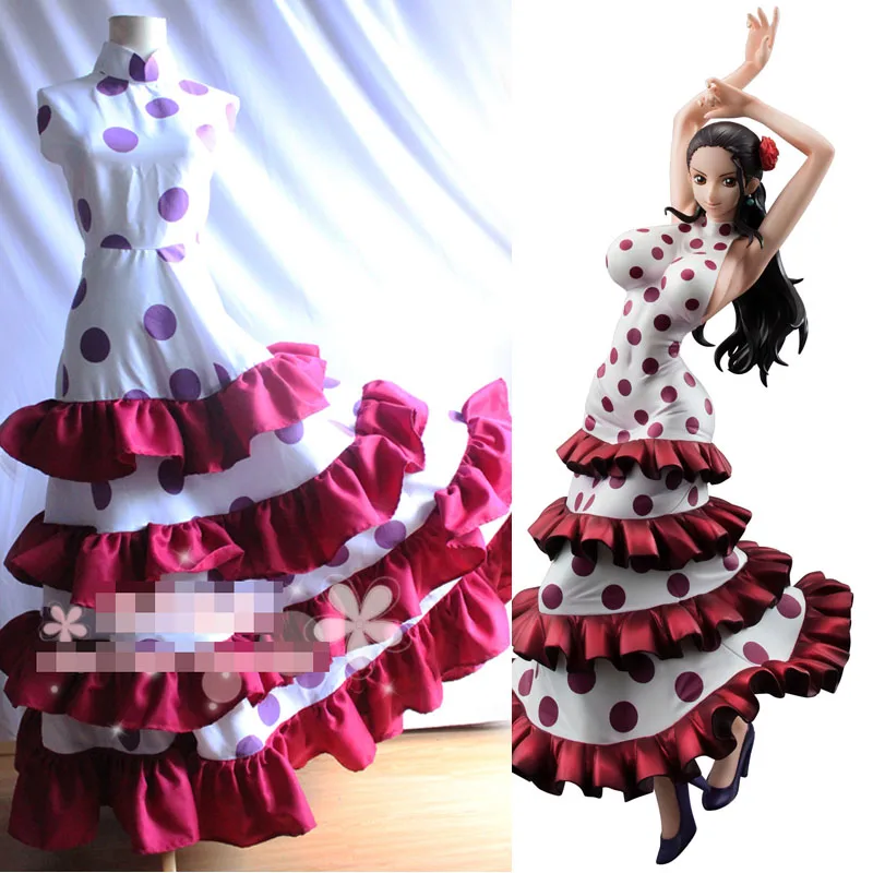 One Piece Anime Violet Viola Dress Cosplay Costume Halloween Costumes ...