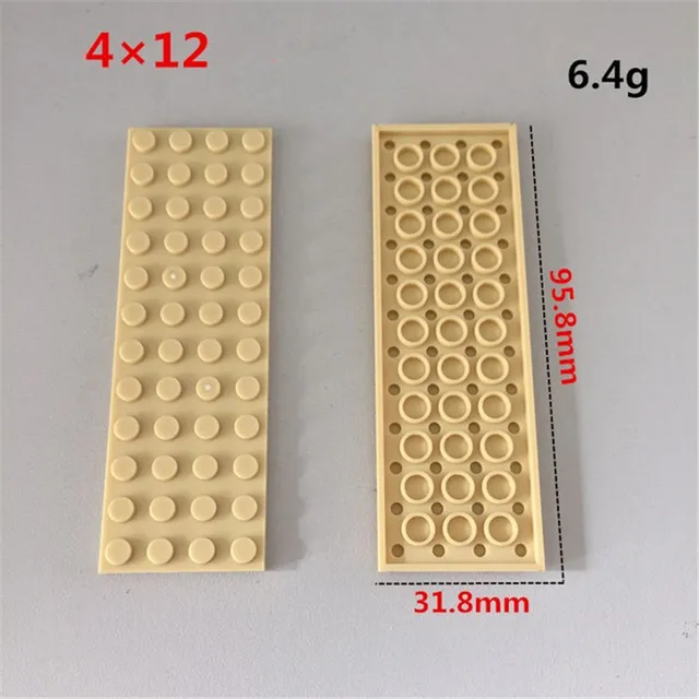 100g/lot Building Block thin bricks 4 size Compatible with Legos ...
