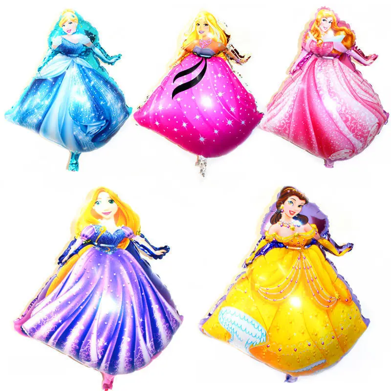 Free Shipping 5pcs\lots princess aluminum balloons children's toys ...