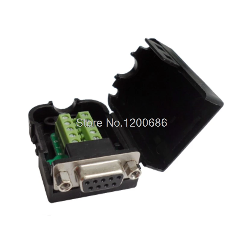 D SUB DB9ชาย9Pinฝาครอบพลาสติกเชื่อมต่อrs232 COMกรณีเชื่อมต่อ|connector ...