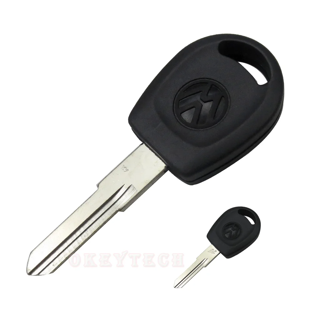 For VW Transponder Key Blank With HU49 Blade Car Transponder Key Shell ...