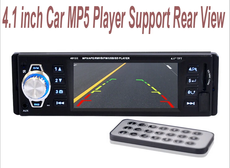 4.1 inch TFT HD Screen Car Audio MP4 MP5 Player Video SD/USB Aux in ...