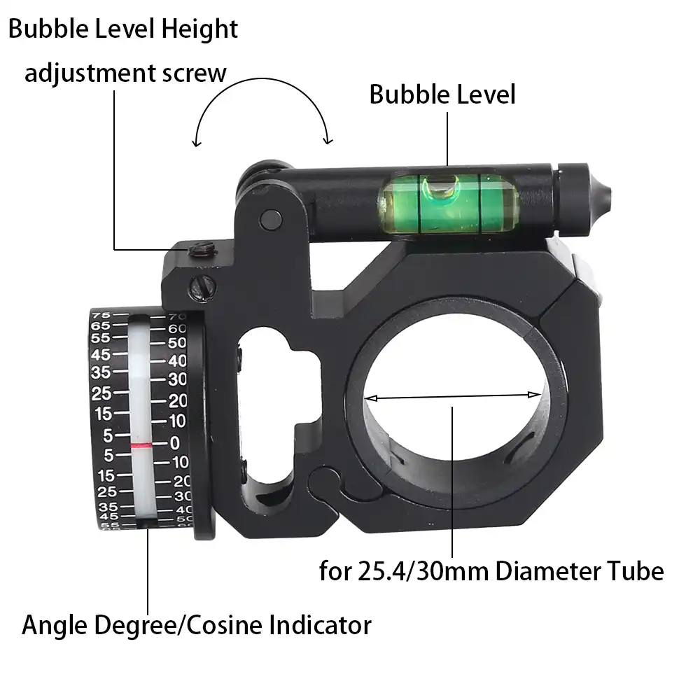 ohhunt High Accuracy Angle Cosine Indicator Kit and Bubb Level Fit 1 ...