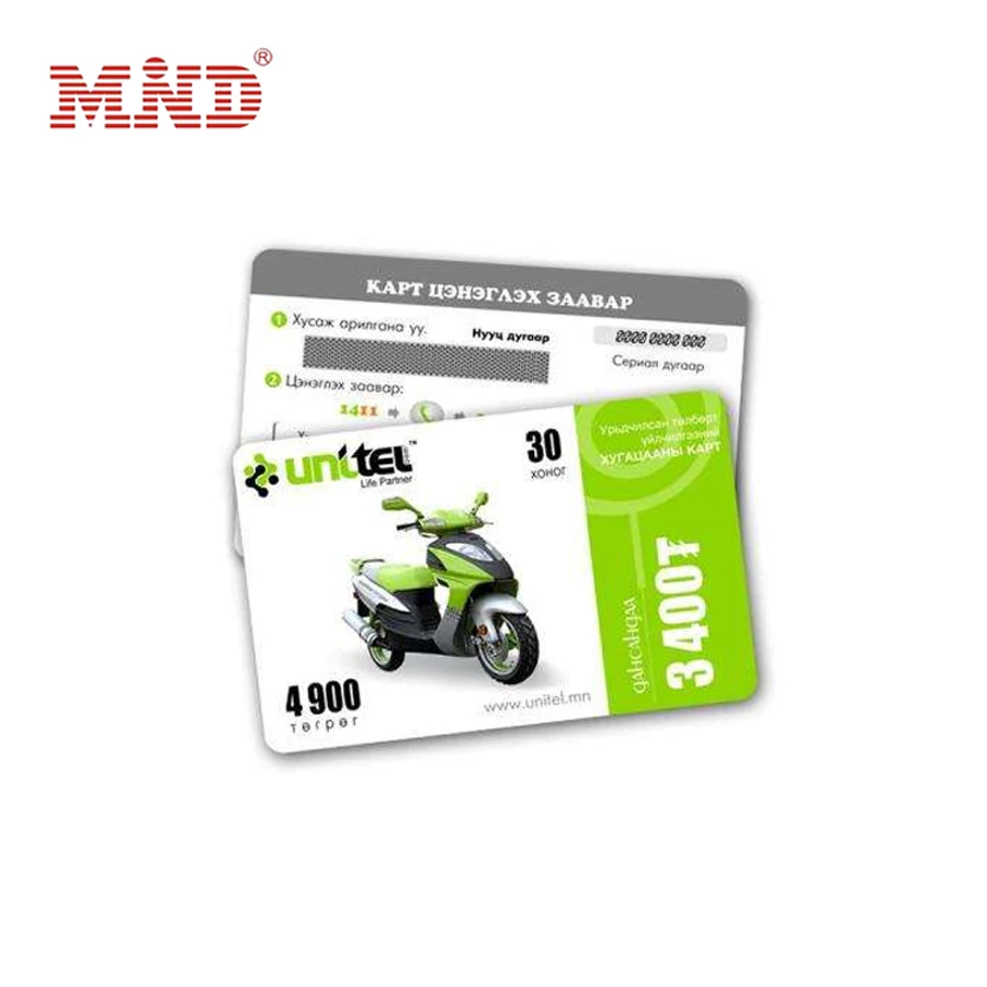 1000pcs Two Sides Cmyk Printing Pvc Scratch Panel Scratch Card For ...