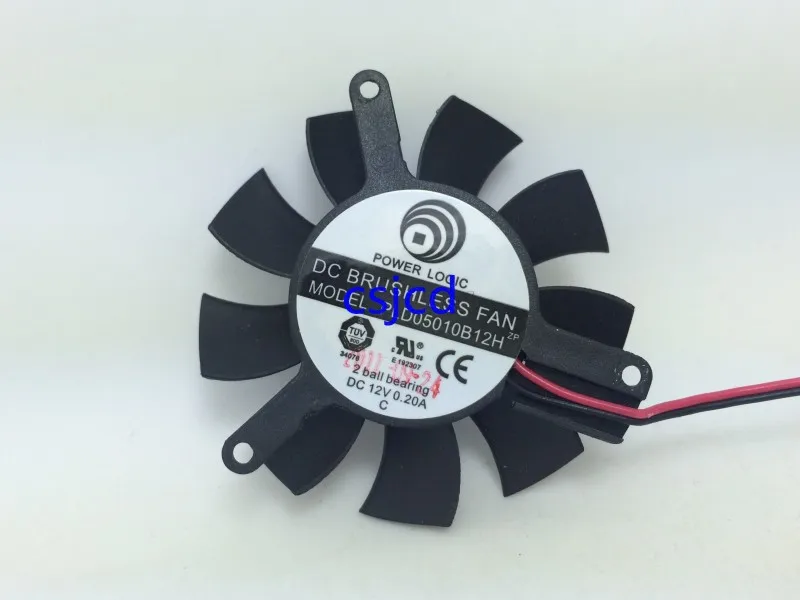 새로운 원본 FONSONING PLD05010B12H 5010 12V 0.20A 듀얼 볼 베어링 그래픽 카드 팬|card fan ...