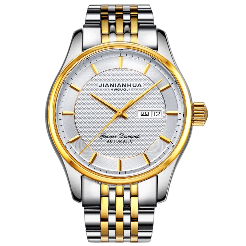Jianianhua Men Automatic Watch Day Date Mechanical Watch Luxury Gift ...