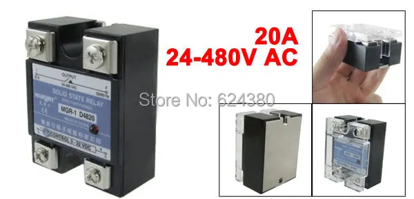 MGR-1D4825 Temperature Contoller Single Phase Solid State Relay SSR 20A ...