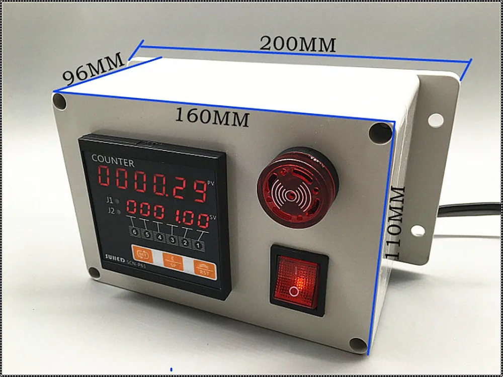 Rotary-Encoder-300-ppr-Digital-Electric-Meter-Counter-Wheel-Roll-Length ...