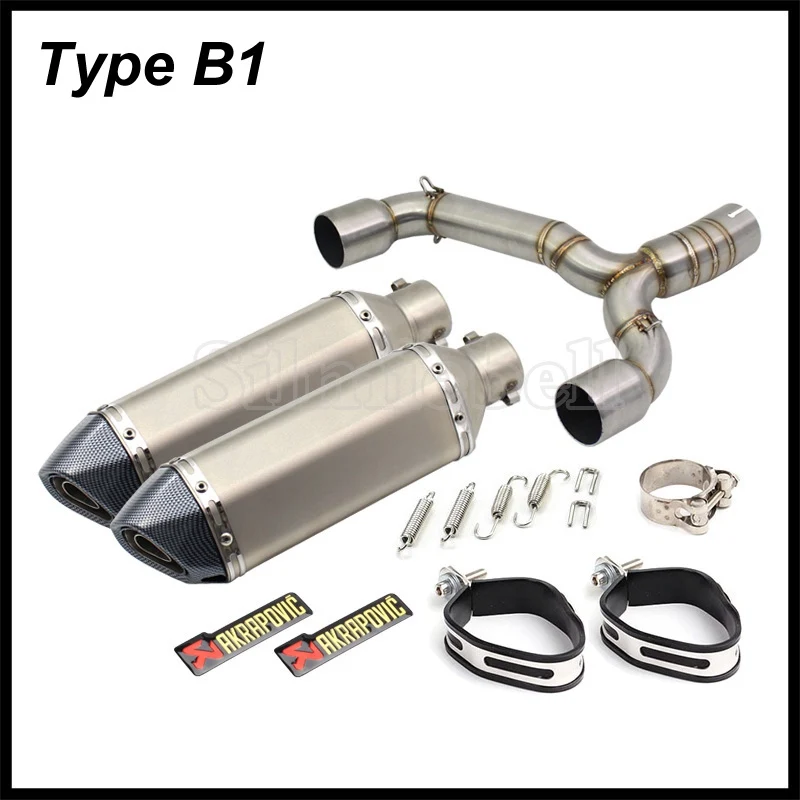 Для Suzuki GSR400 GSR600 BK400 BK600 GSR 400 BK 600 Akrapovic мотоциклетная выхлопная труба с ...