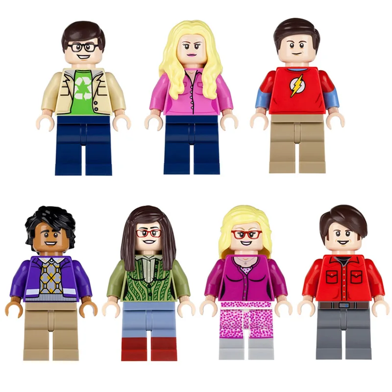 Small Big Bang Theory Action Figures Leonard Sheldon Penny Rajesh
